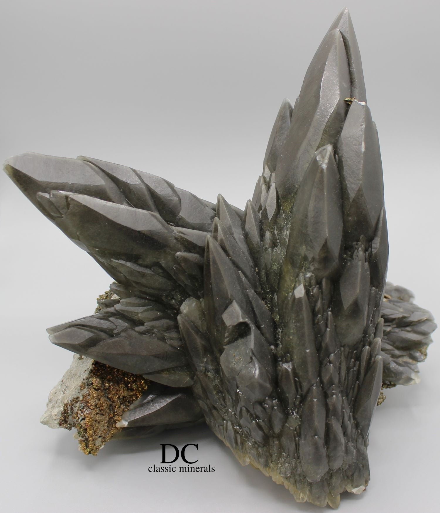 Black "Dragon Scale" Calcite